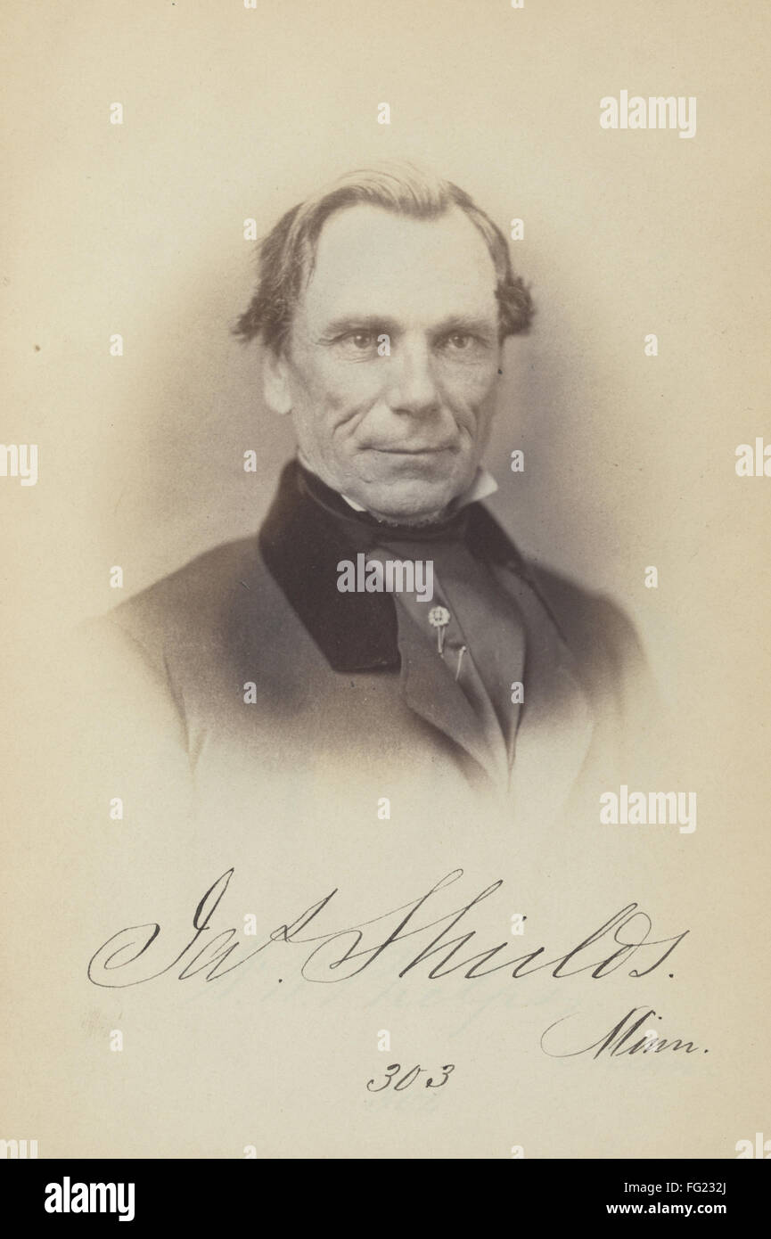 JAMES SHIELDS (1810-1879). /nCivil War general and senator for Illinois ...