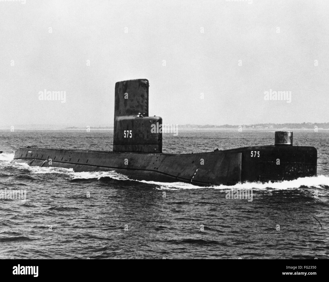 SUBMARINE: USS SEAWOLF. /nThe USS Seawolf, SSN-575, a nuclear-powered ...