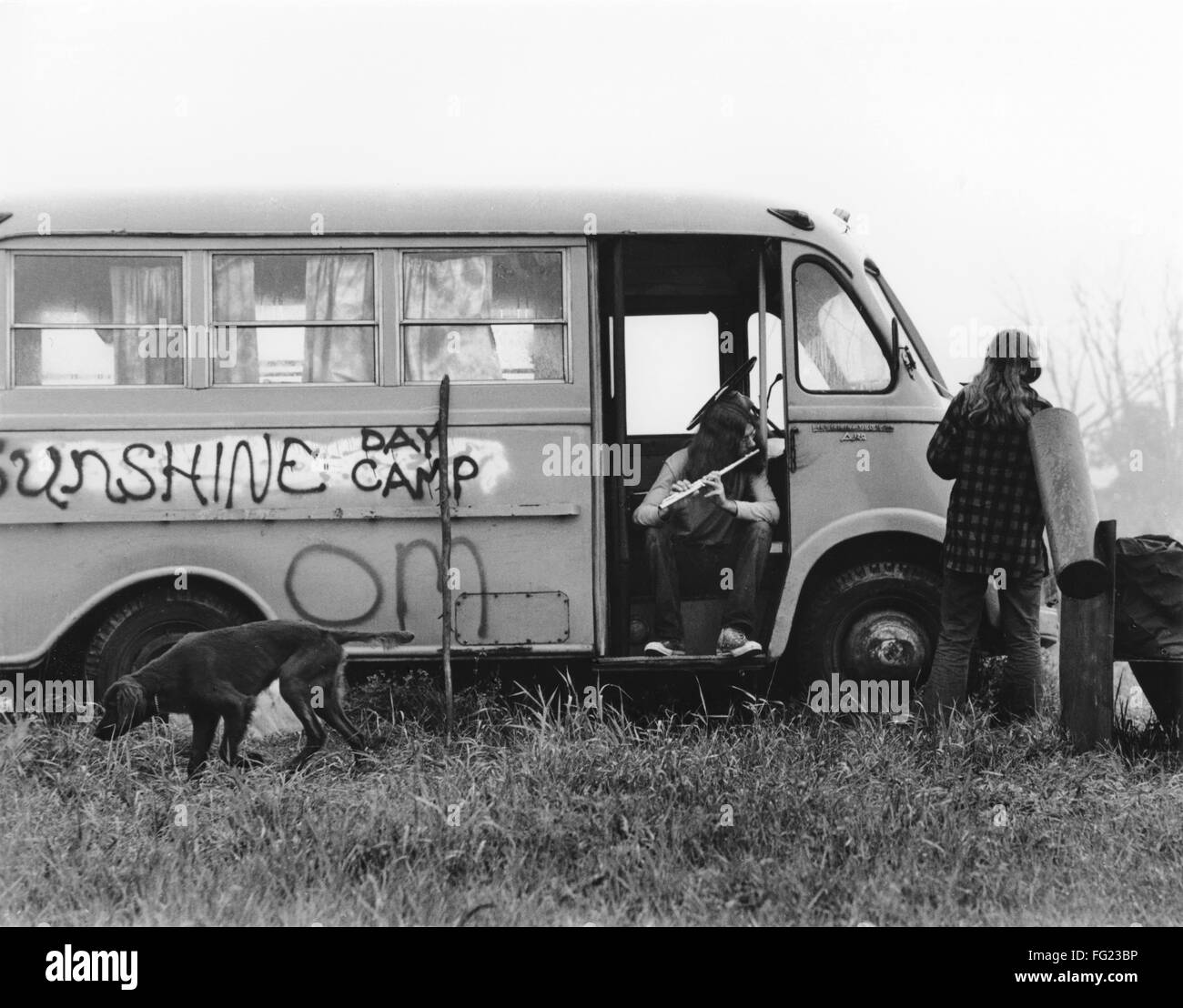 HIPPIE MOVEMENT, 1970. /nHippies attending the Alternative Media ...