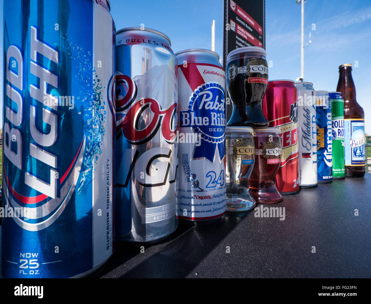 Beers at spring training baseball game, Surprise Stadium, Surprise ...