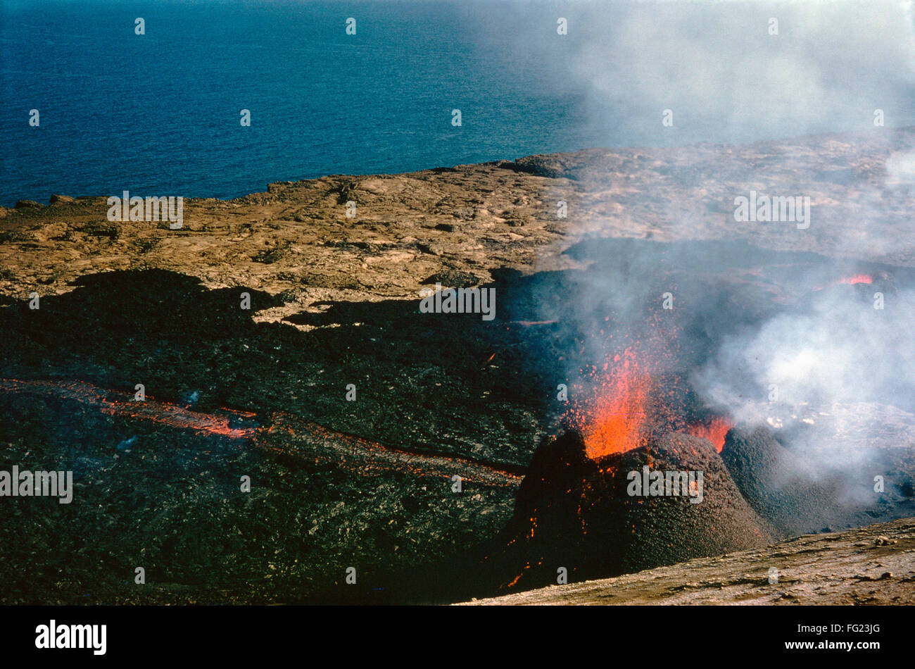 ICELAND: SURTSEY, 1966. /nContinuing eruption of the Surtsey volcano ...