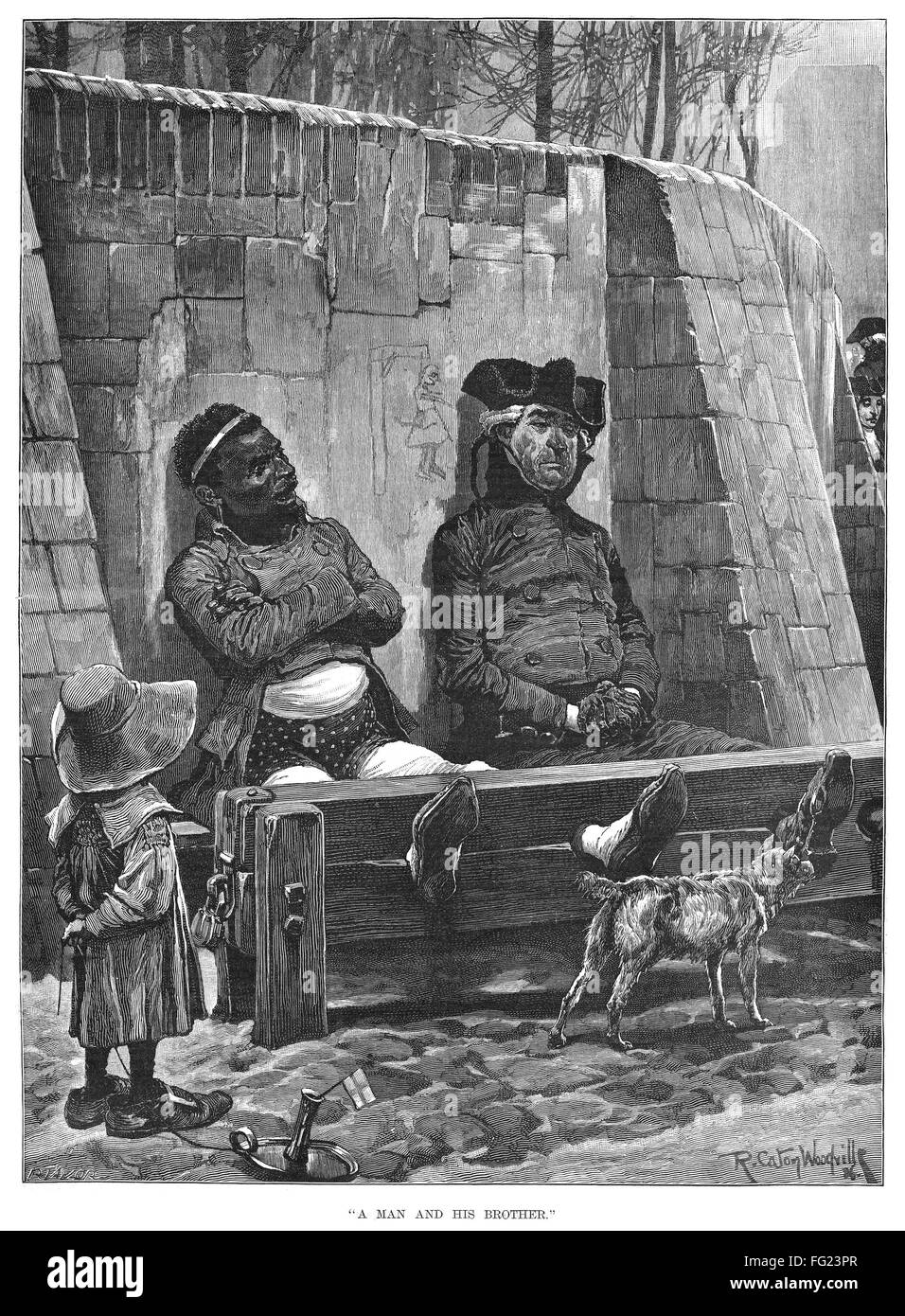 STOCKS, 1886. /n'A man and his brother.' Engraving, 1886 Stock Photo ...