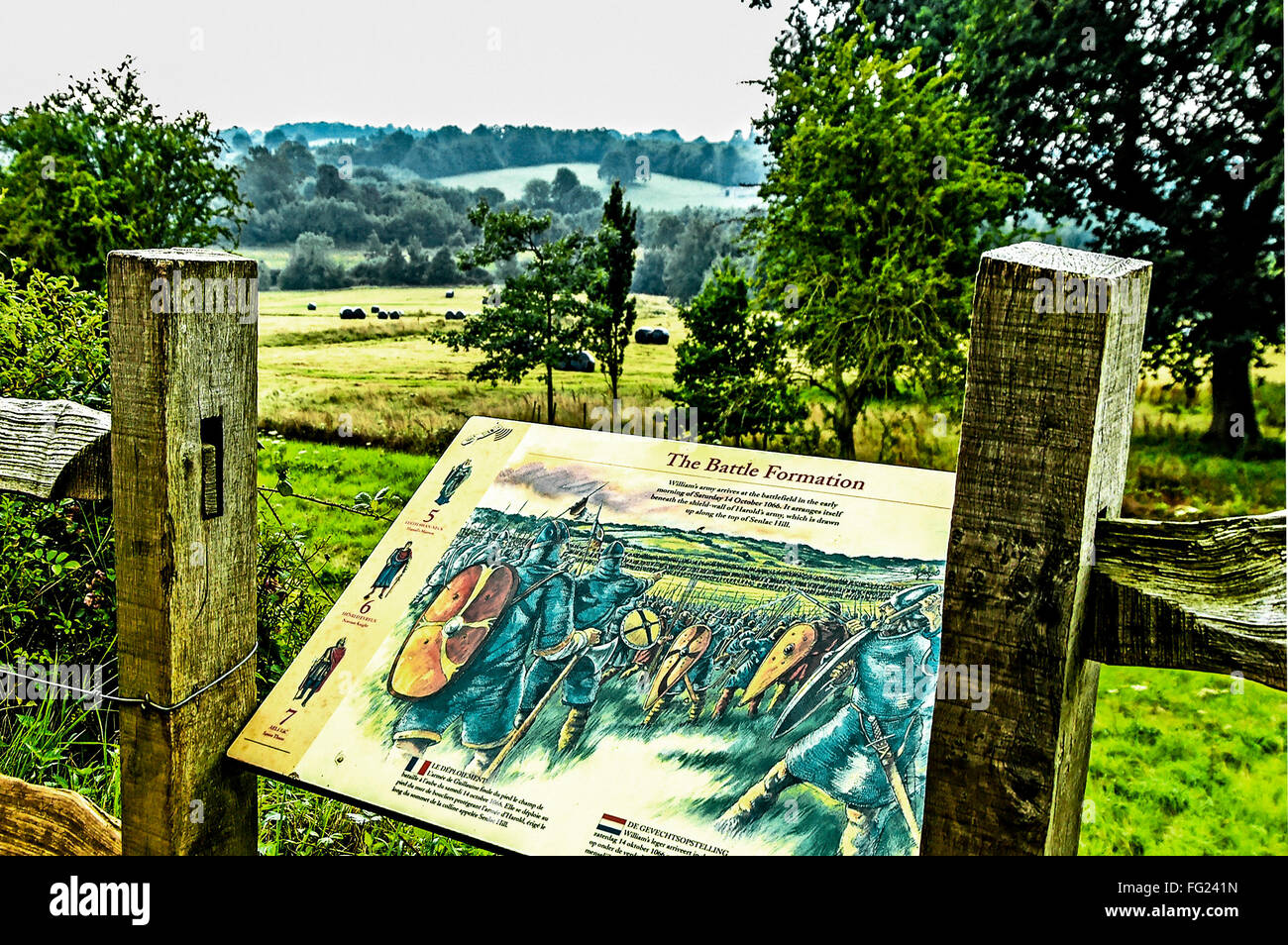 Battle of Hastings 1066, battlefield and Battle Abbey, East Sussex ...