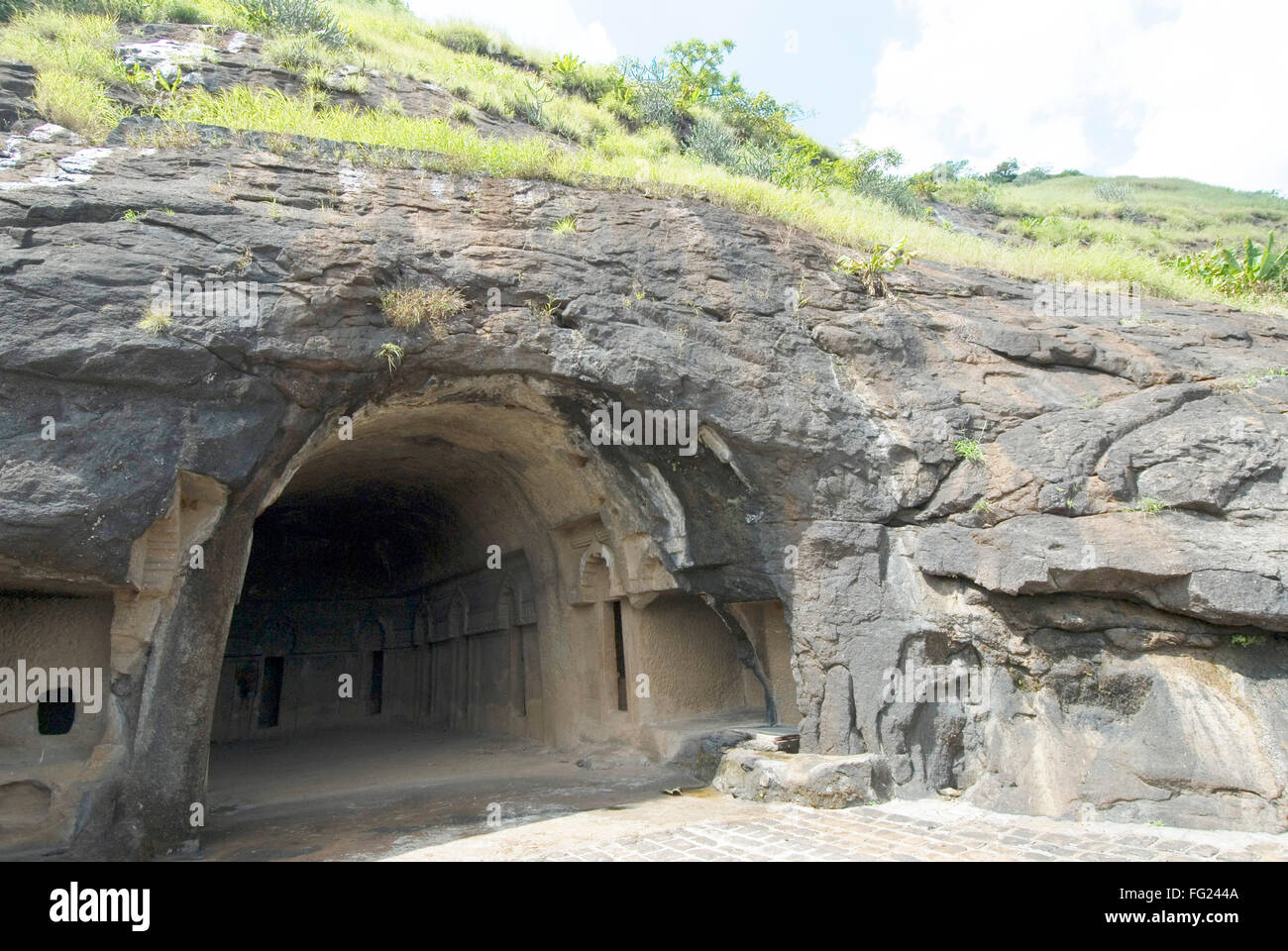 Bedsa rock cut cave dating from around 2nd century BC , District Pune ...