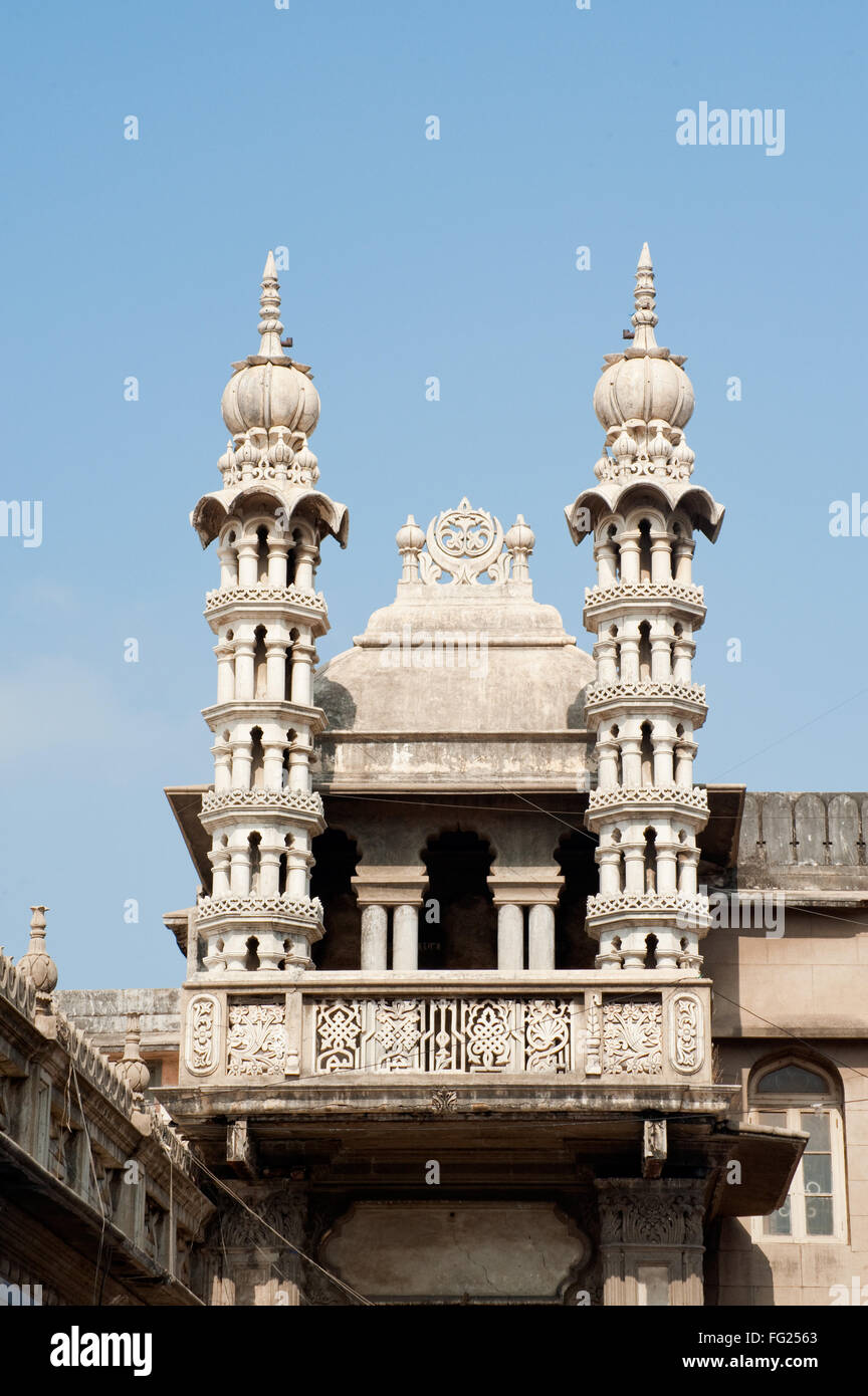 Minarets of pir muhammad shah mosque ; Ahmedabad ; Gujarat ; India ...