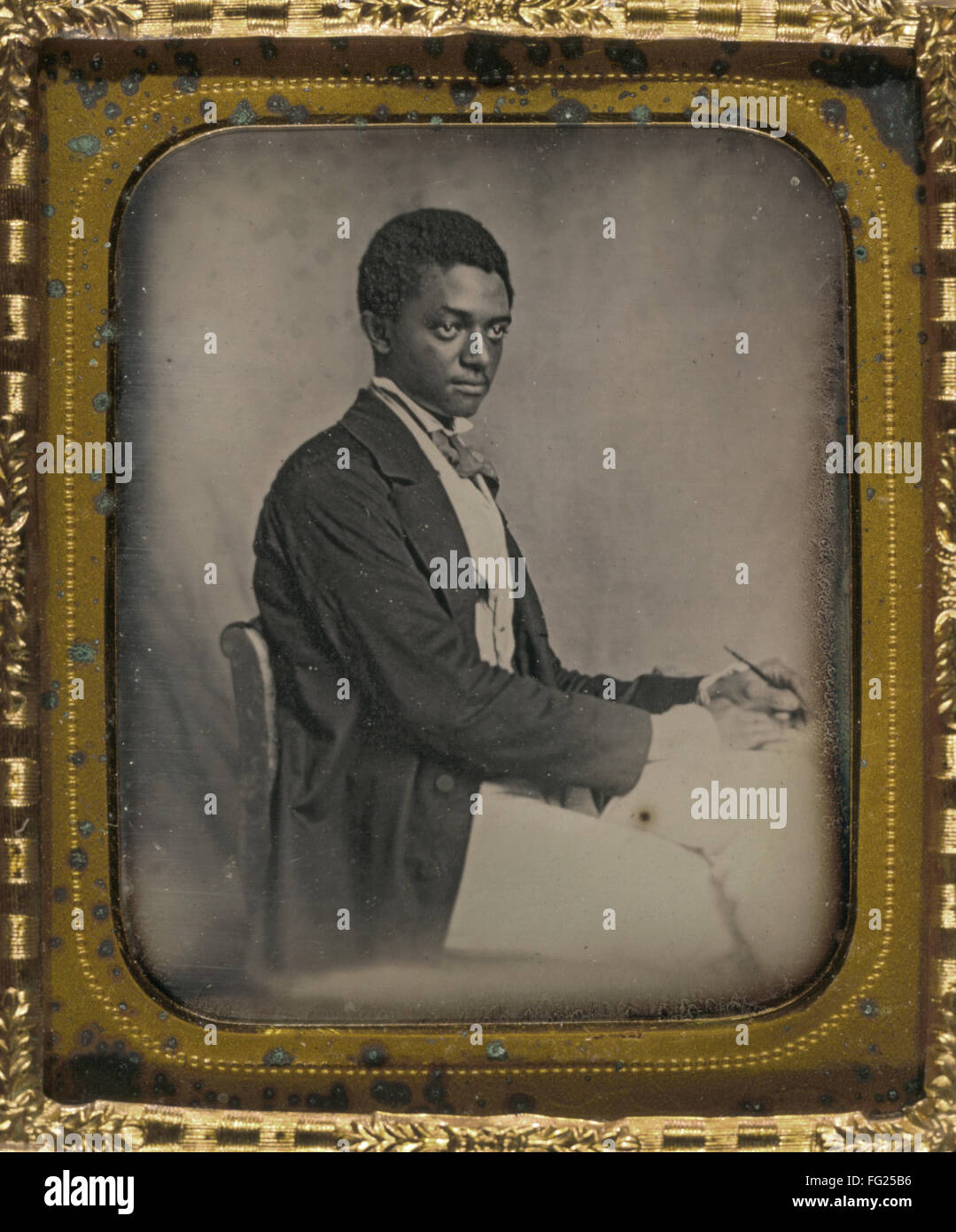 JAMES B. YATES (c1838-?). /nLiberian politician. Daguerreotype by ...