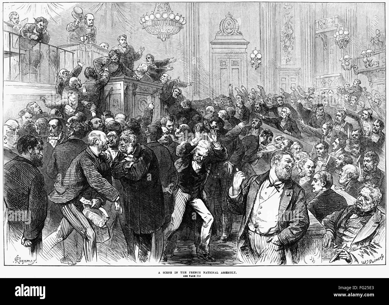 FRANCE: GOVERNMENT, 1872. /n'A scene in the French National Assembly ...