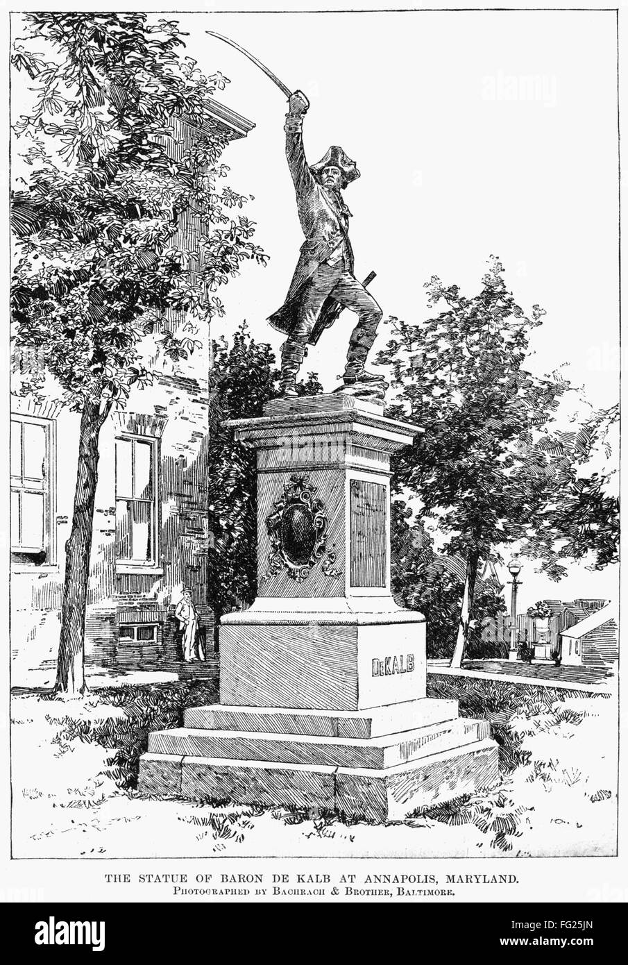 BARON DE KALB (1721-1780). /nBaron Johann de Kalb. German soldier ...