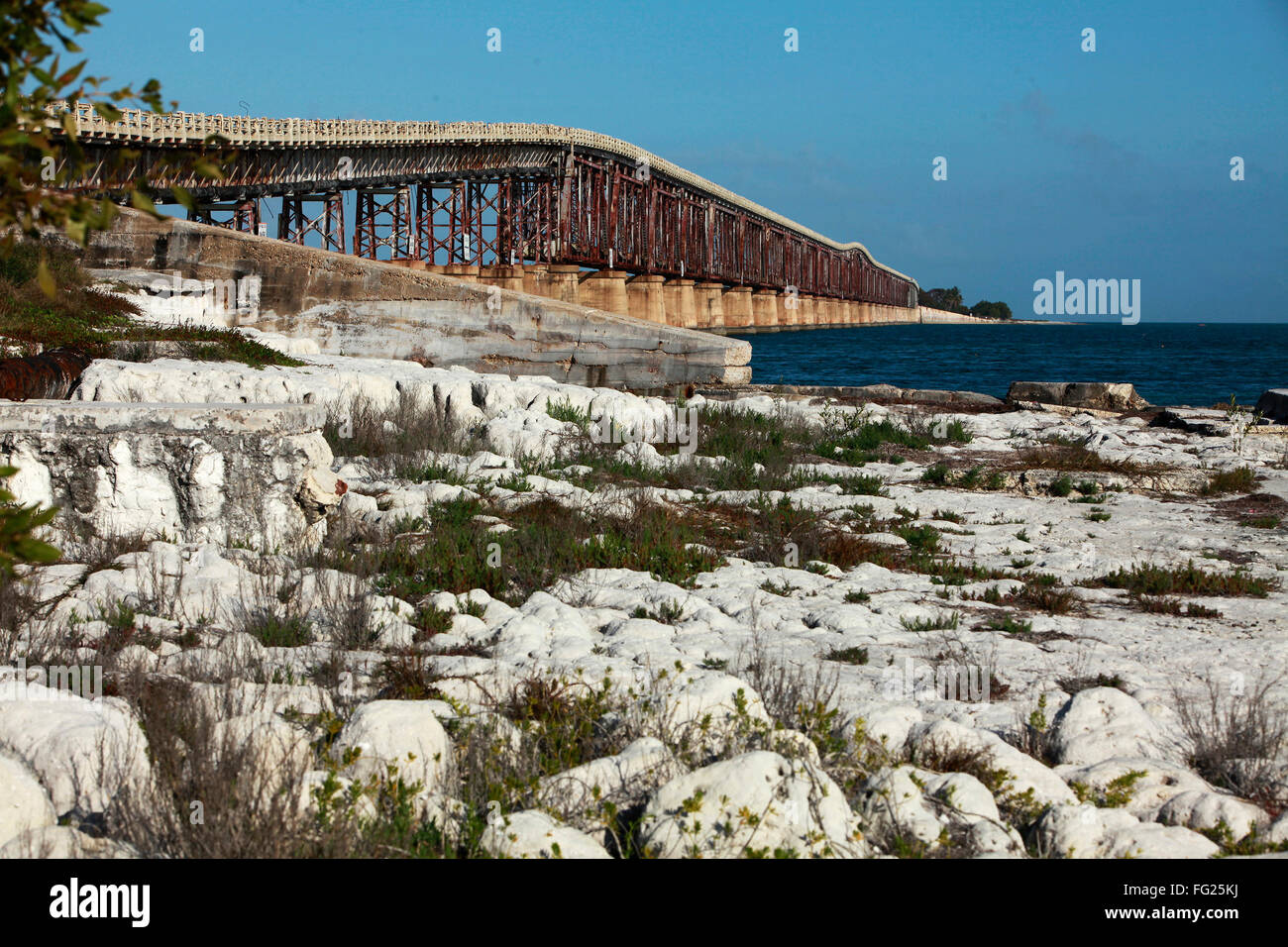 Old Seven Mile Bridge in Florida Keys, USA Stock Photo - Alamy