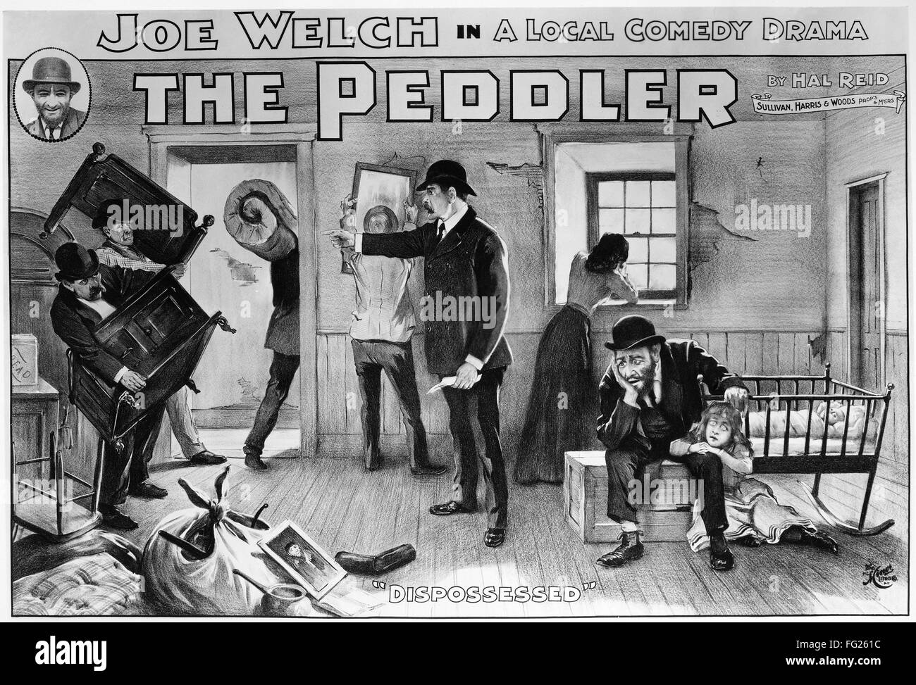 THEATER: THE PEDDLER, 1902. /nLithograph poster for the American play ...