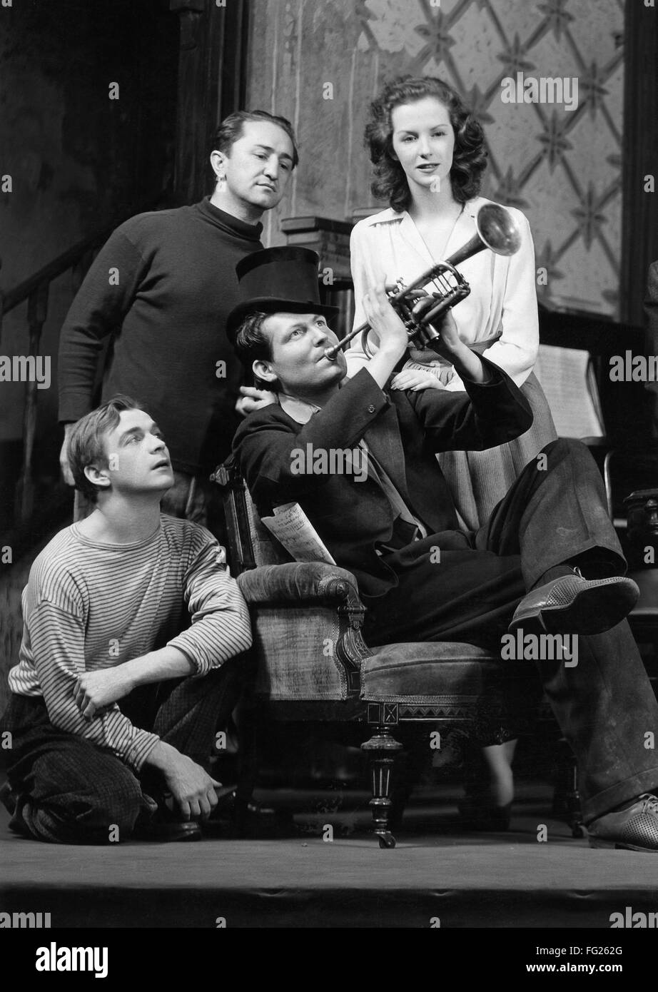 THE BEAUTIFUL PEOPLE, 1941. /nThe cast of William Saroyan's play, 'The ...