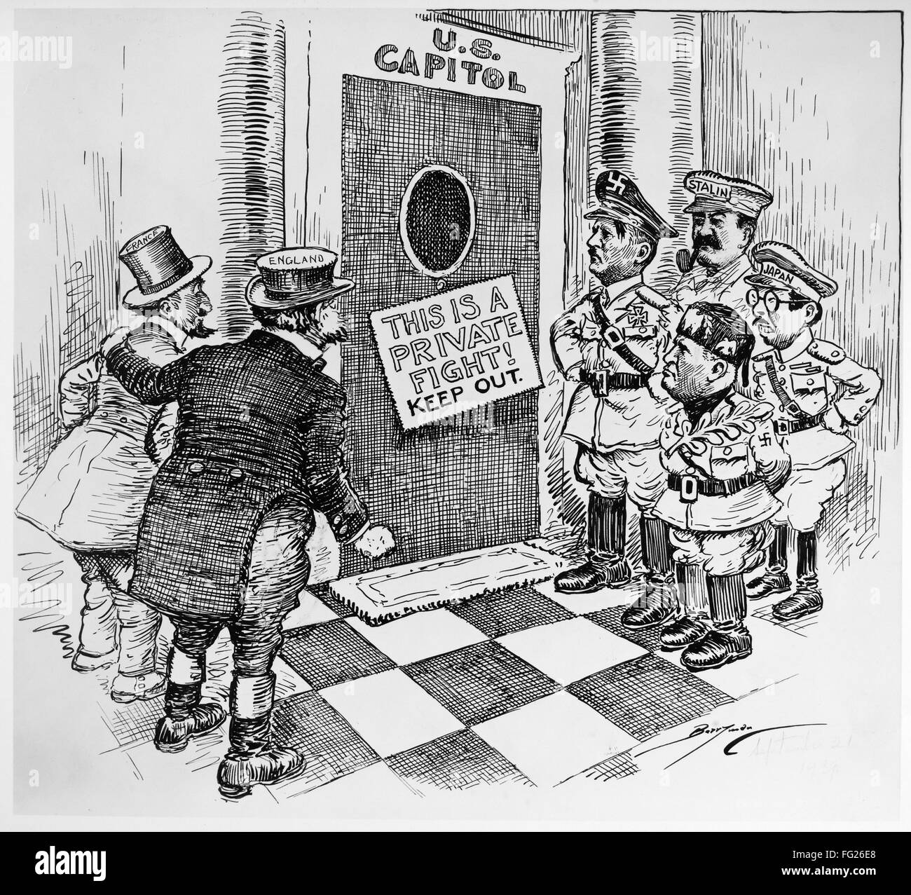 Wwii Political Cartoons