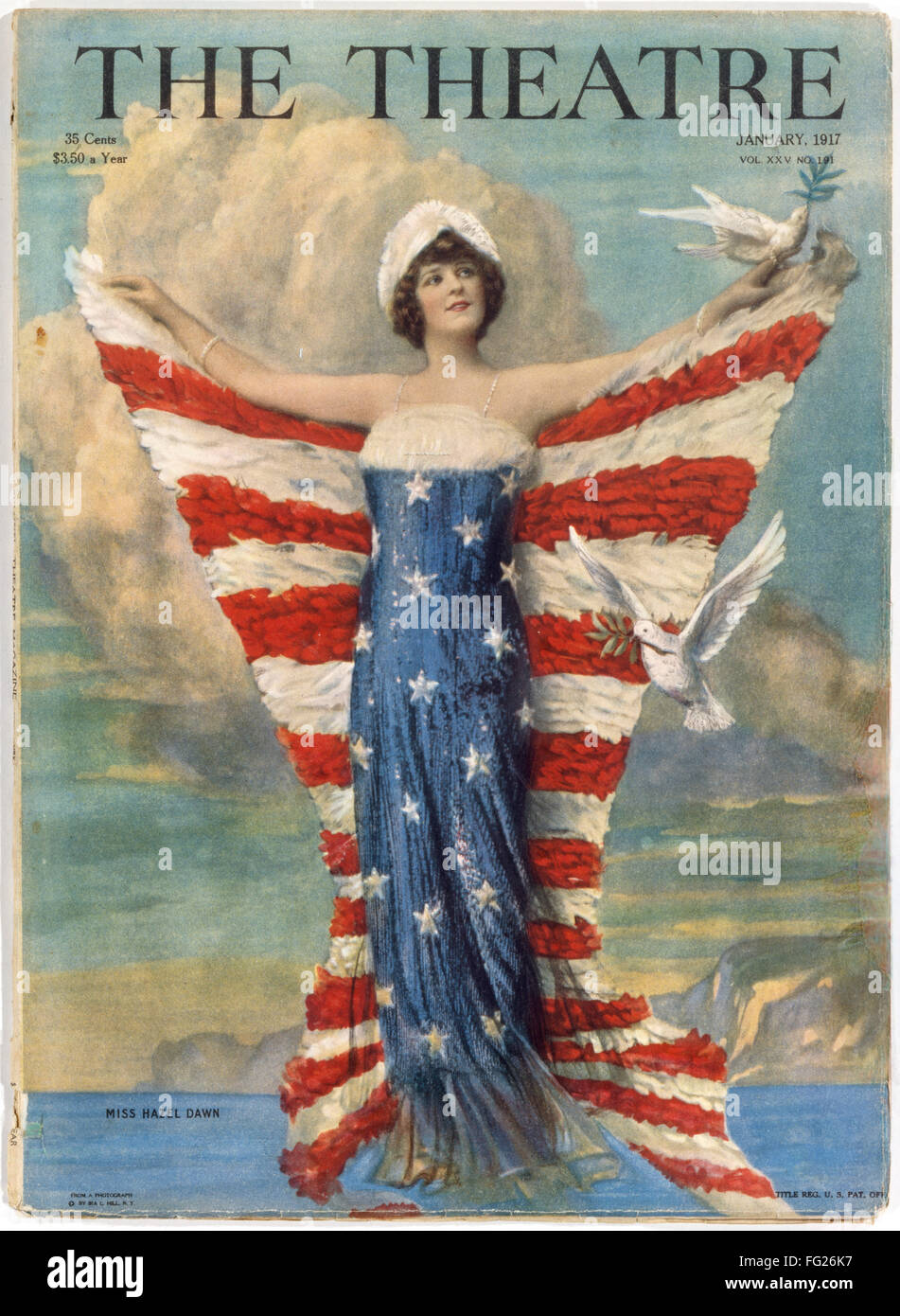 THEATER MAGAZINE, 1917. /nFront cover of 'The Theater' magazine ...