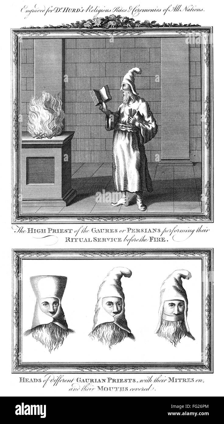 RELIGION: PERSIAN PRIEST. /nTop: 'The High Priest of the Gaures or ...