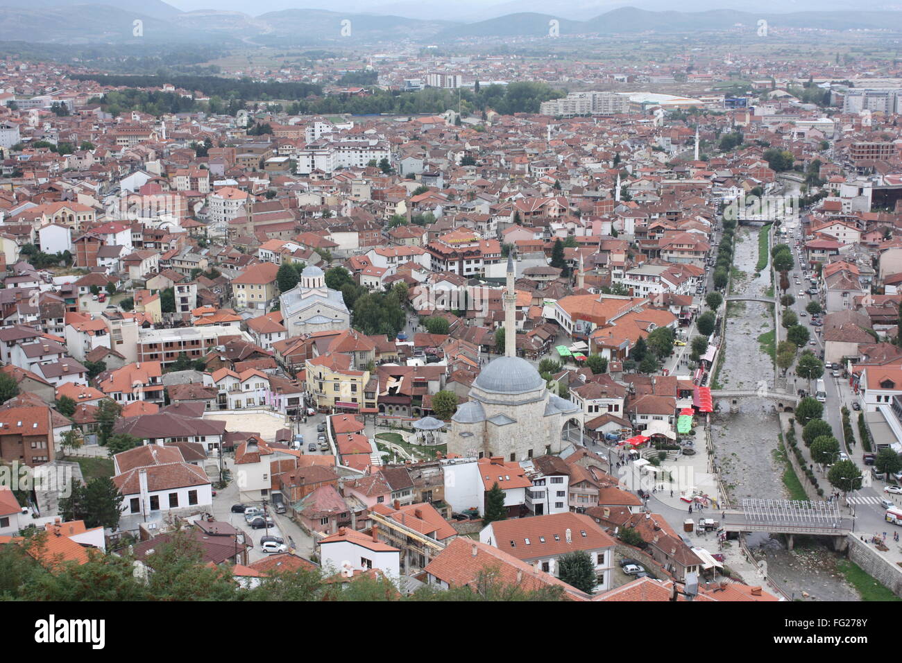 View of the city of Prizren, the second city of Kosovo Stock Photo - Alamy