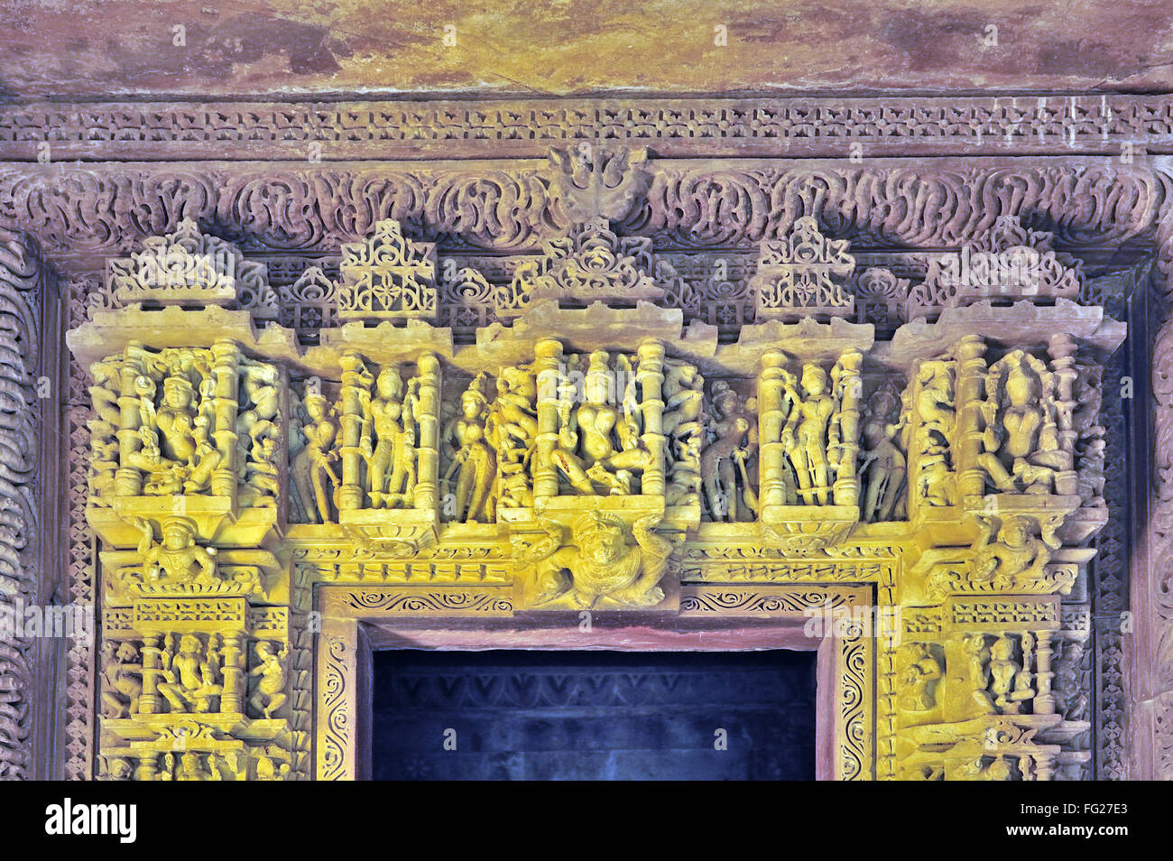 sculpture carved on adinath temple Khajuraho madhya pradesh india Stock ...