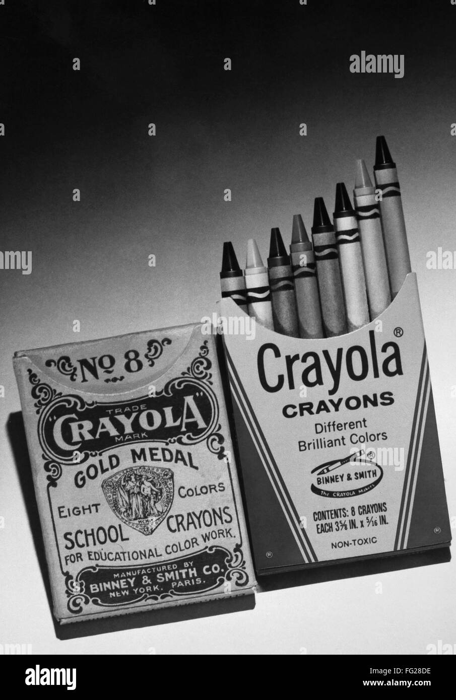 Crayola crayon box Black and White Stock Photos & Images - Alamy