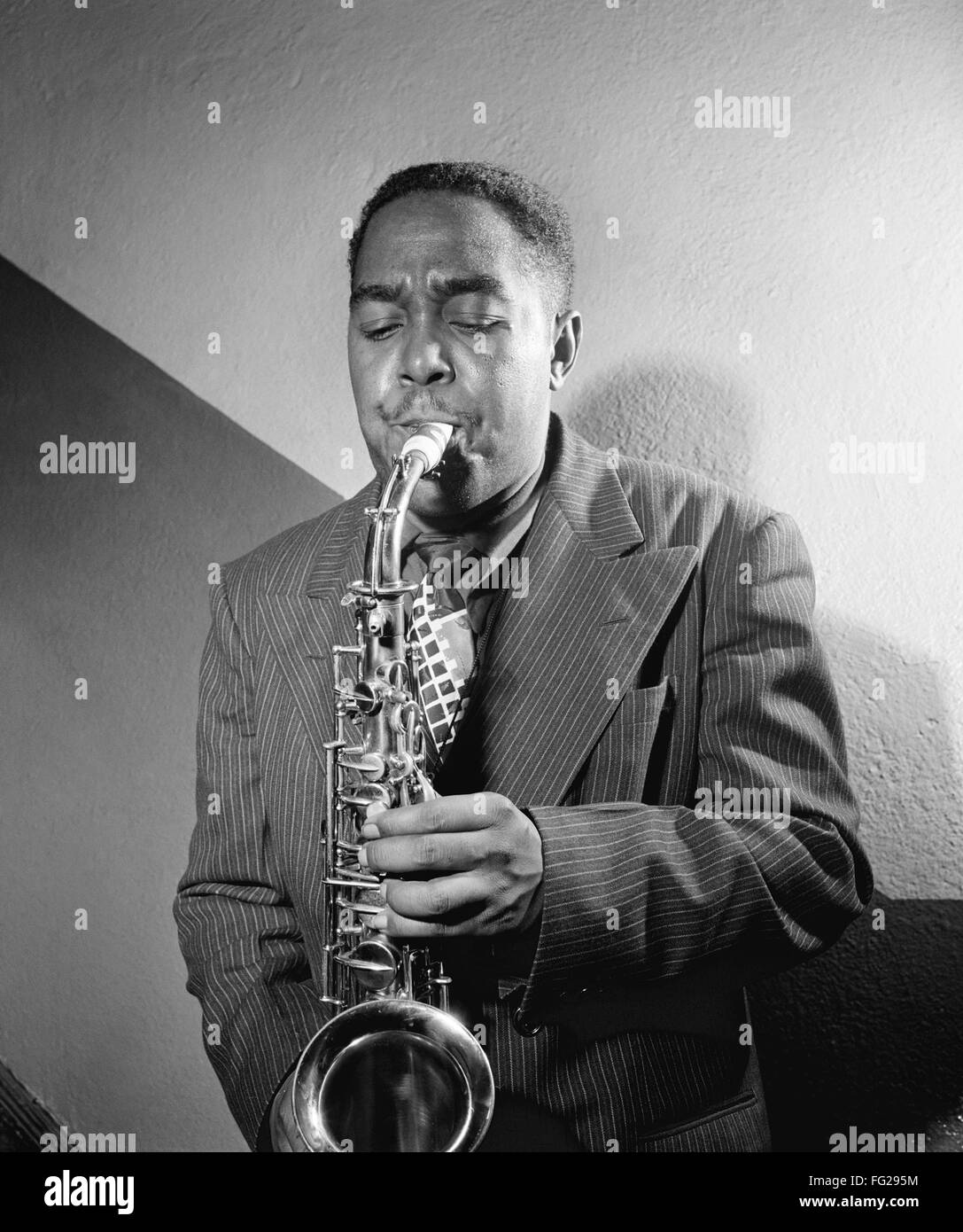 CHARLIE PARKER (1920-1955)./nAmerican jazz musician. At Carnegie Hall ...