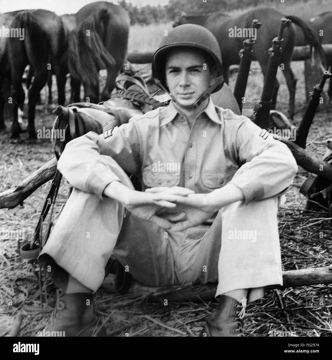 MARION HARGROVE (1919-2003). /nAmerican writer. Photographed in uniform ...