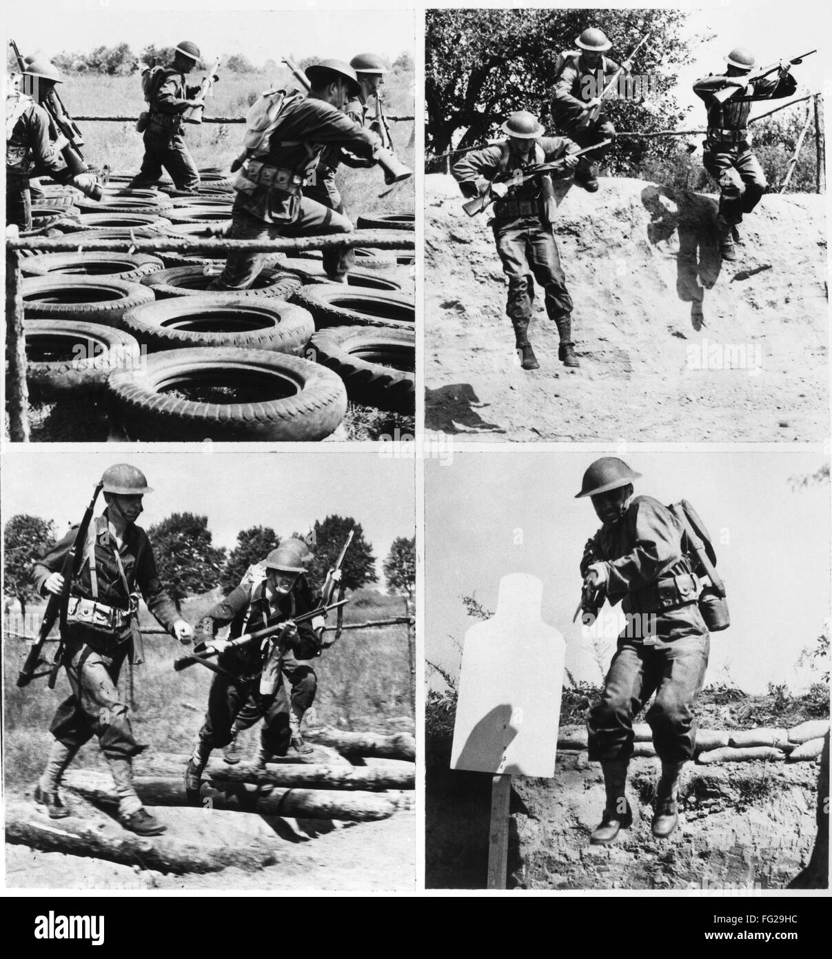WWII: TRAINING, 1941. /nAmerican soldiers in training at Fort Dix, New ...