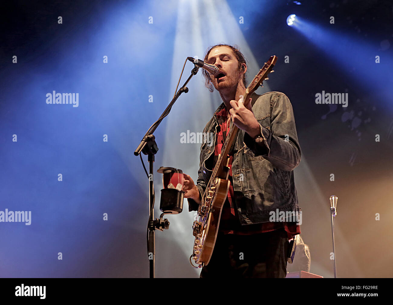 Hozier Performing at Manchester O2 Apollo Featuring: Hozier, Andrew ...
