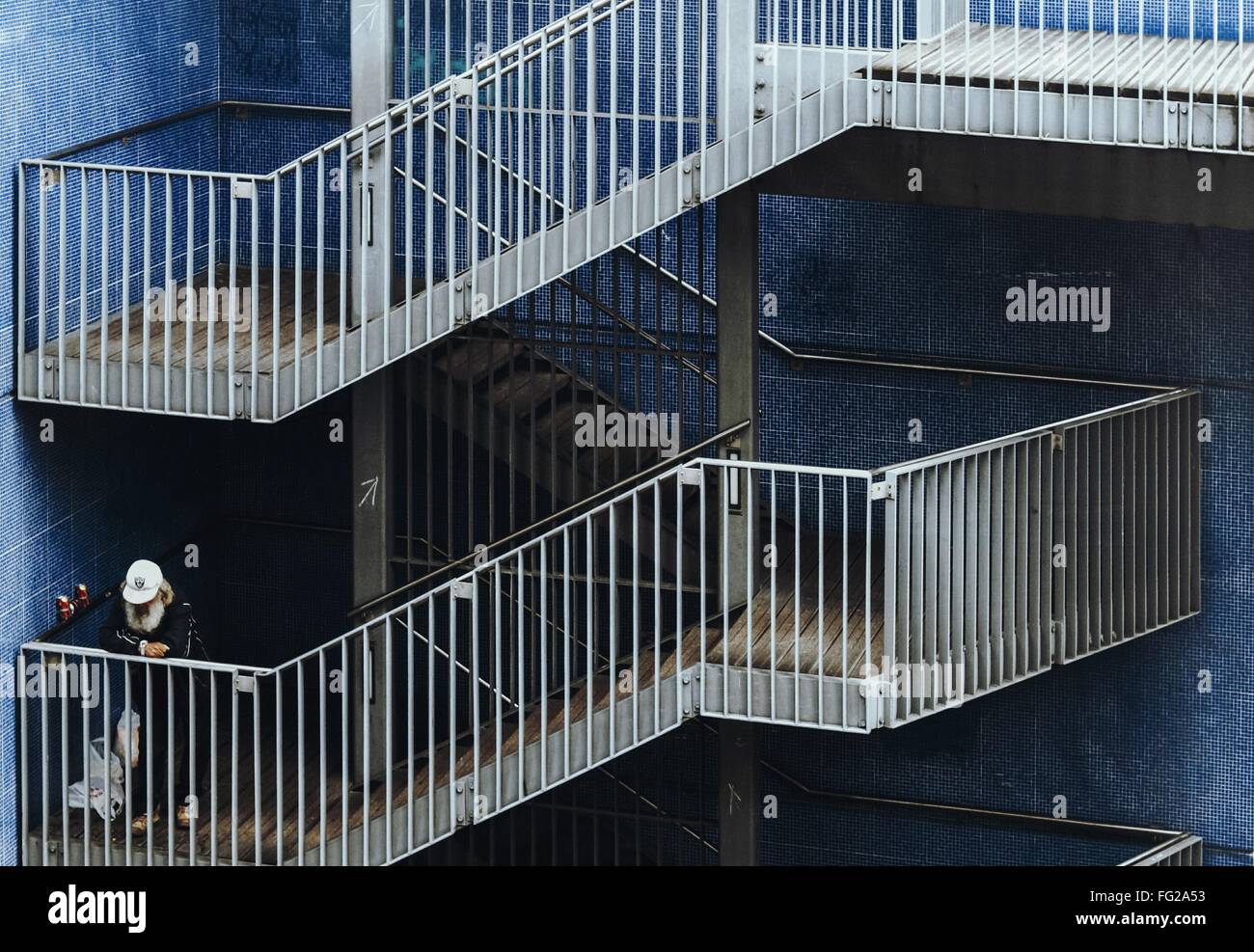 Staircase On Building Stock Photo - Alamy
