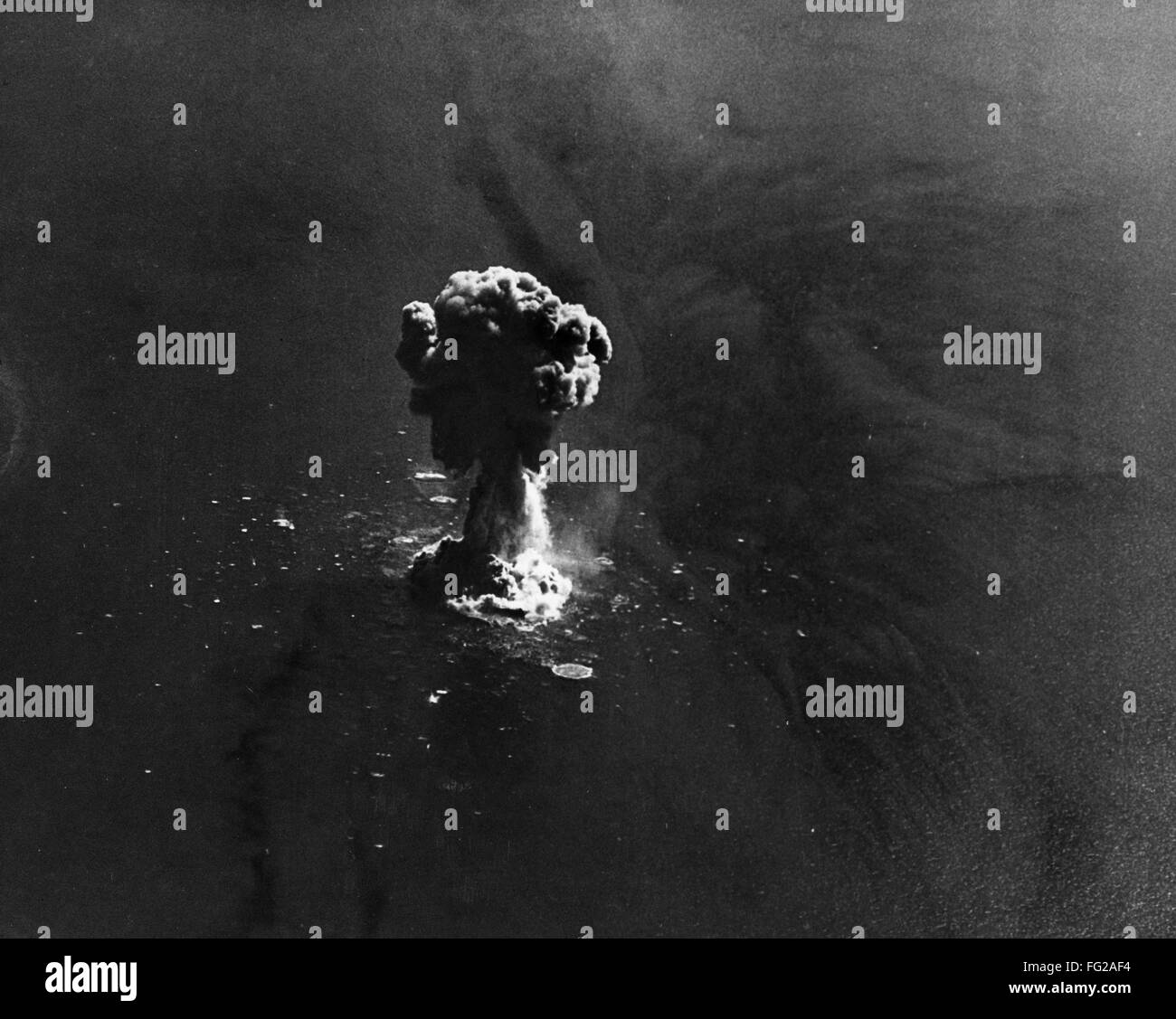 WWII: PHILIPPINES, 1944. /nAerial view of a Japanese landing ship ...