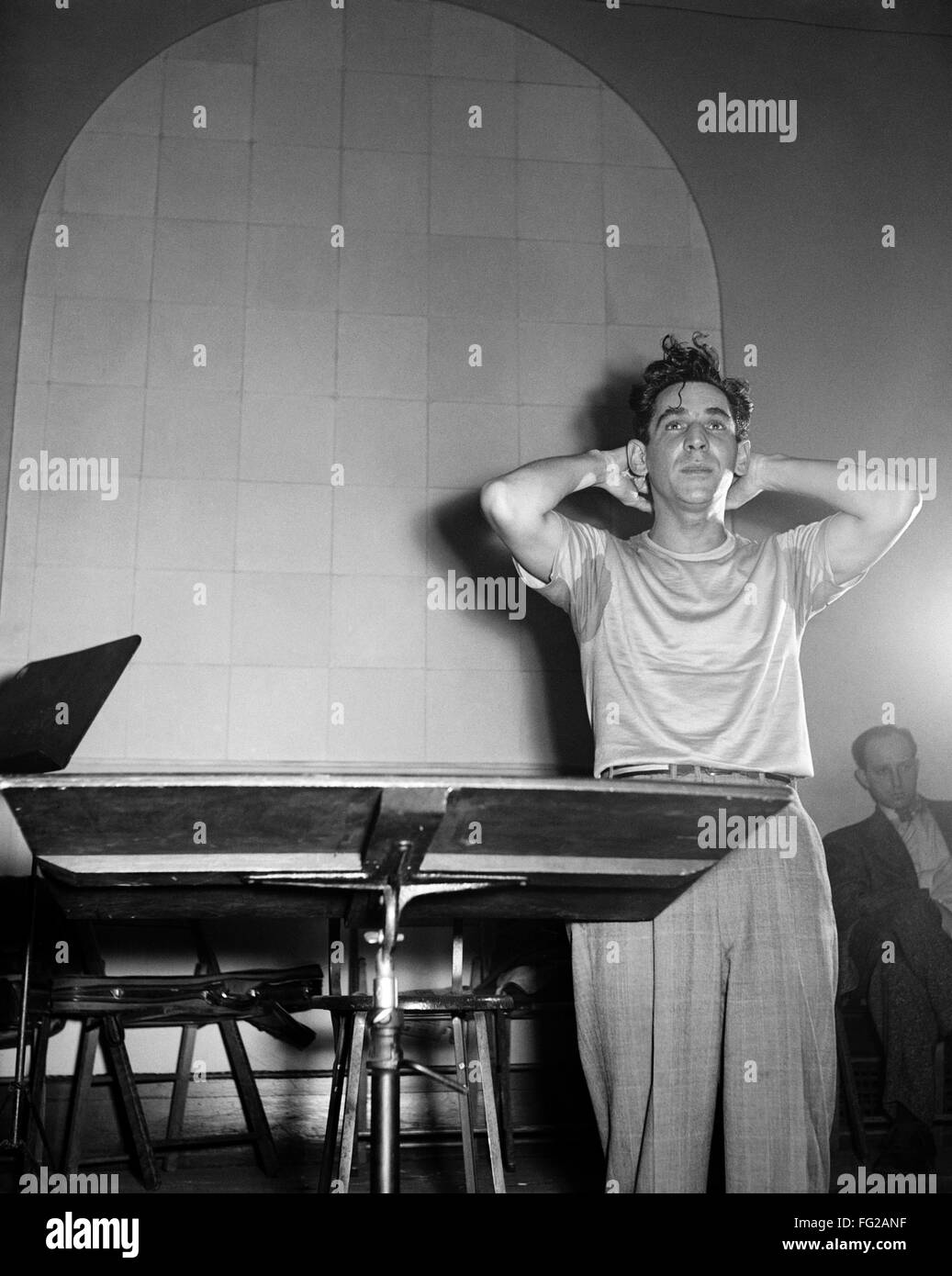 LEONARD BERNSTEIN/n(1918-1990). American composer and conductor. At ...