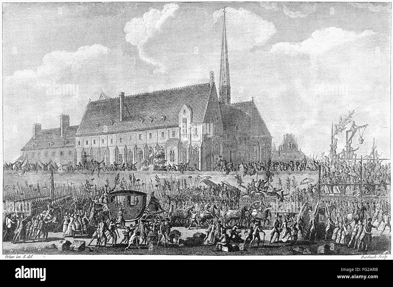 FRENCH REVOLUTION, 1789. /nThe royal family of France escorted from ...