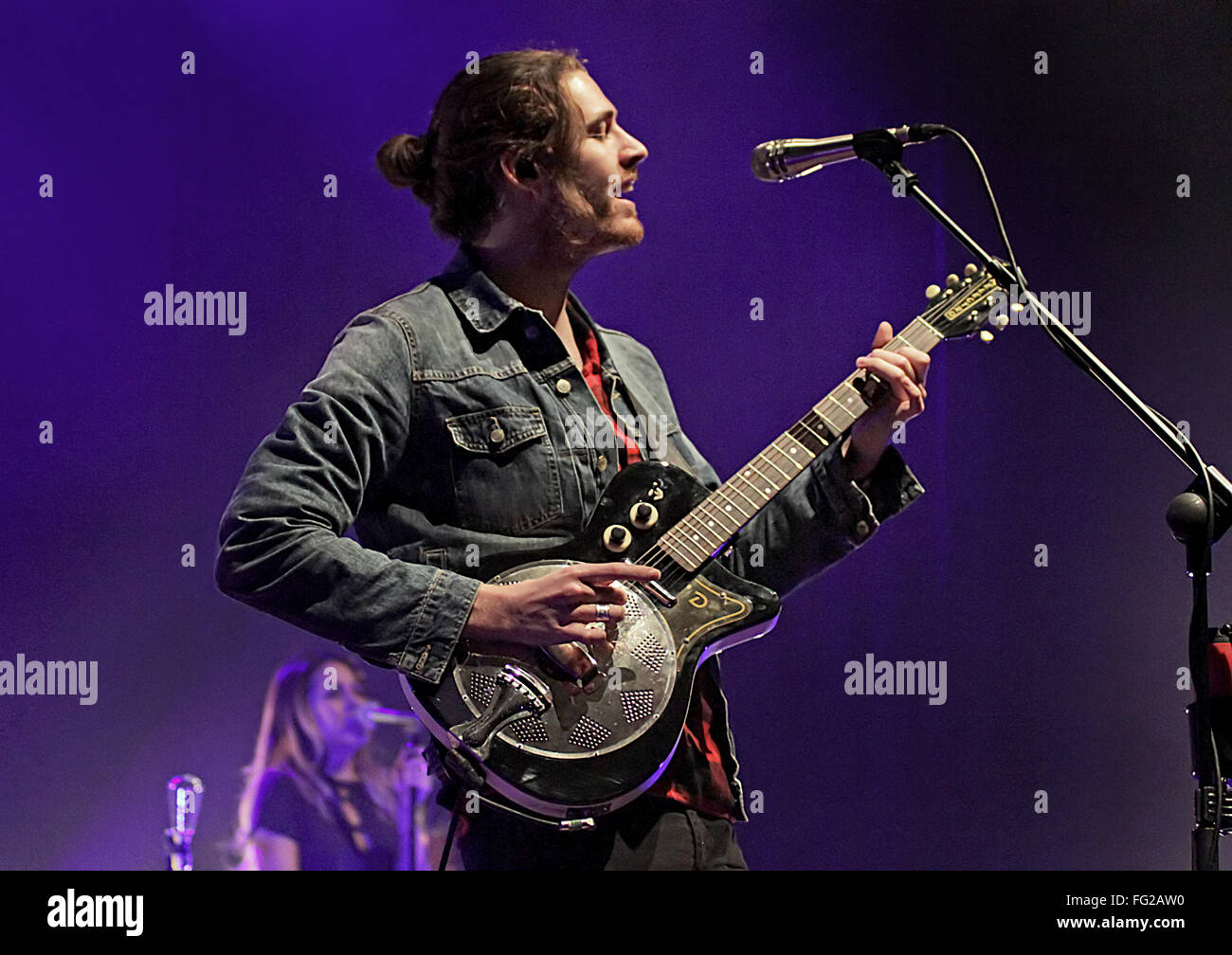 Hozier Performing at Manchester O2 Apollo Featuring: Hozier, Andrew ...
