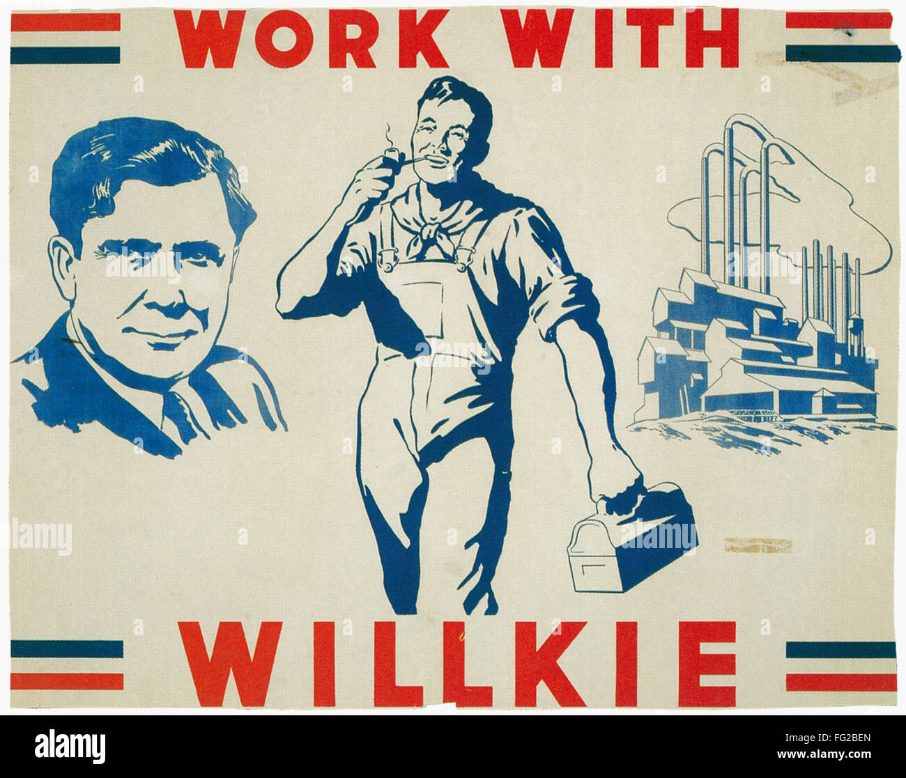 PRESIDENTIAL CAMPAIGN, 1940. /nPoster from the 1940 presidential ...