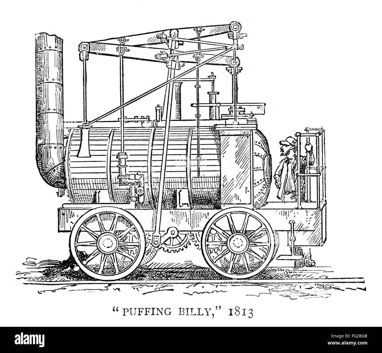 LOCOMOTIVE: PUFFING BILLY. /nThe 'Puffing Billy' steam locomotive built ...