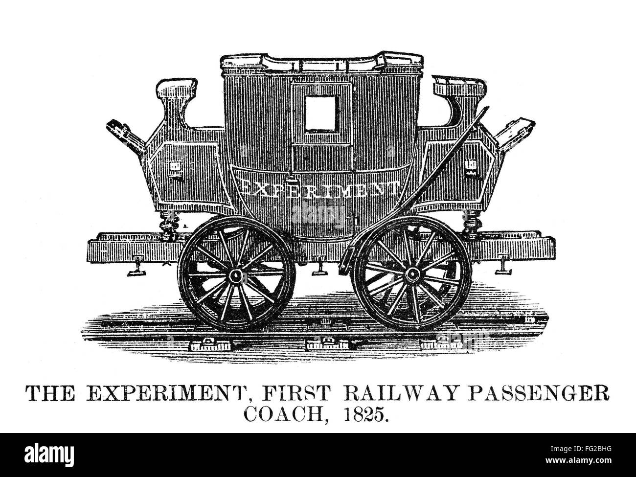 RAILROAD: PASSENGER CAR. /nThe 'Experiment.' The first railway ...
