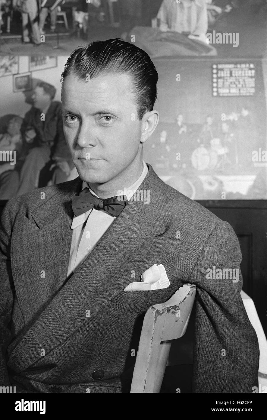 EDDIE CONDON (1905-1973). /nAmerican jazz musician. At his jazz club in ...