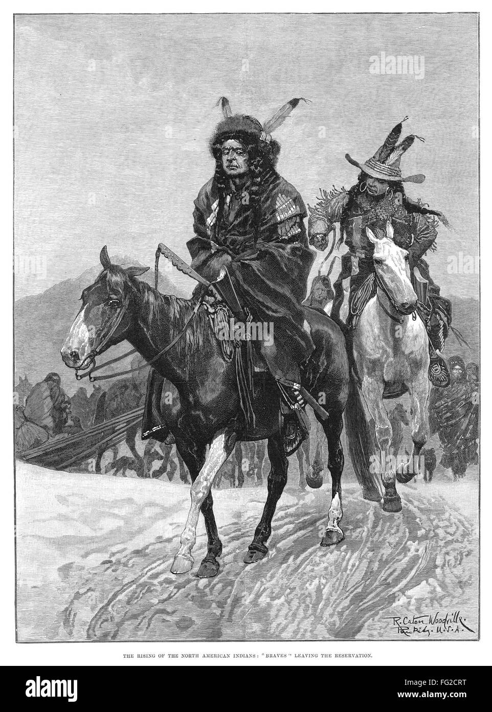 NATIVE AMERICANS, 1891. /n'The Rising of the North American Indians ...