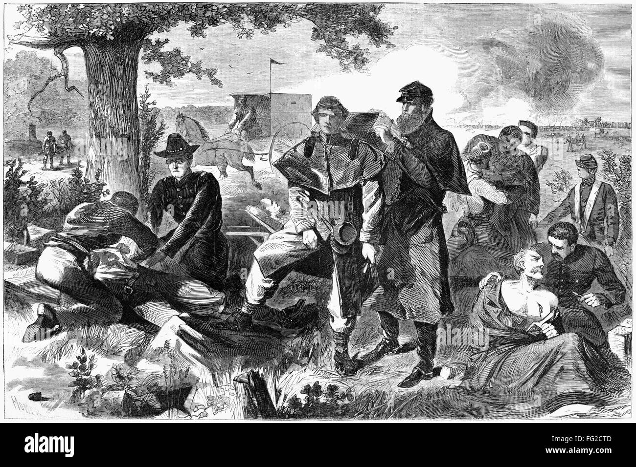 CIVIL WAR: SURGEON, 1862. /nA Union Army surgeon at work during the ...