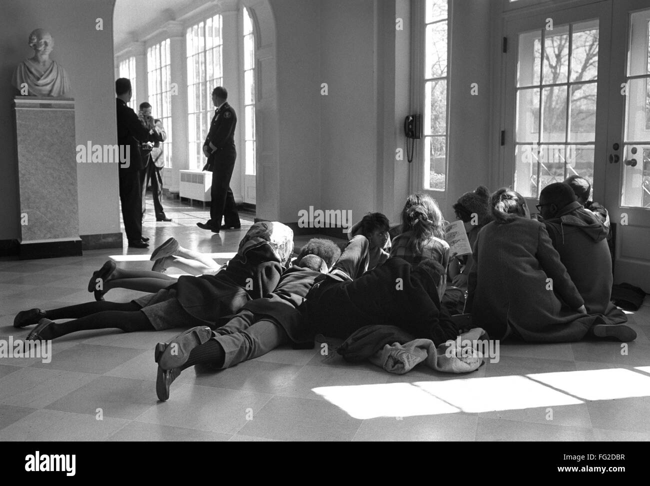 CIVIL RIGHTS PROTEST, 1965. /nCivil rights demonstrators staging a sit ...