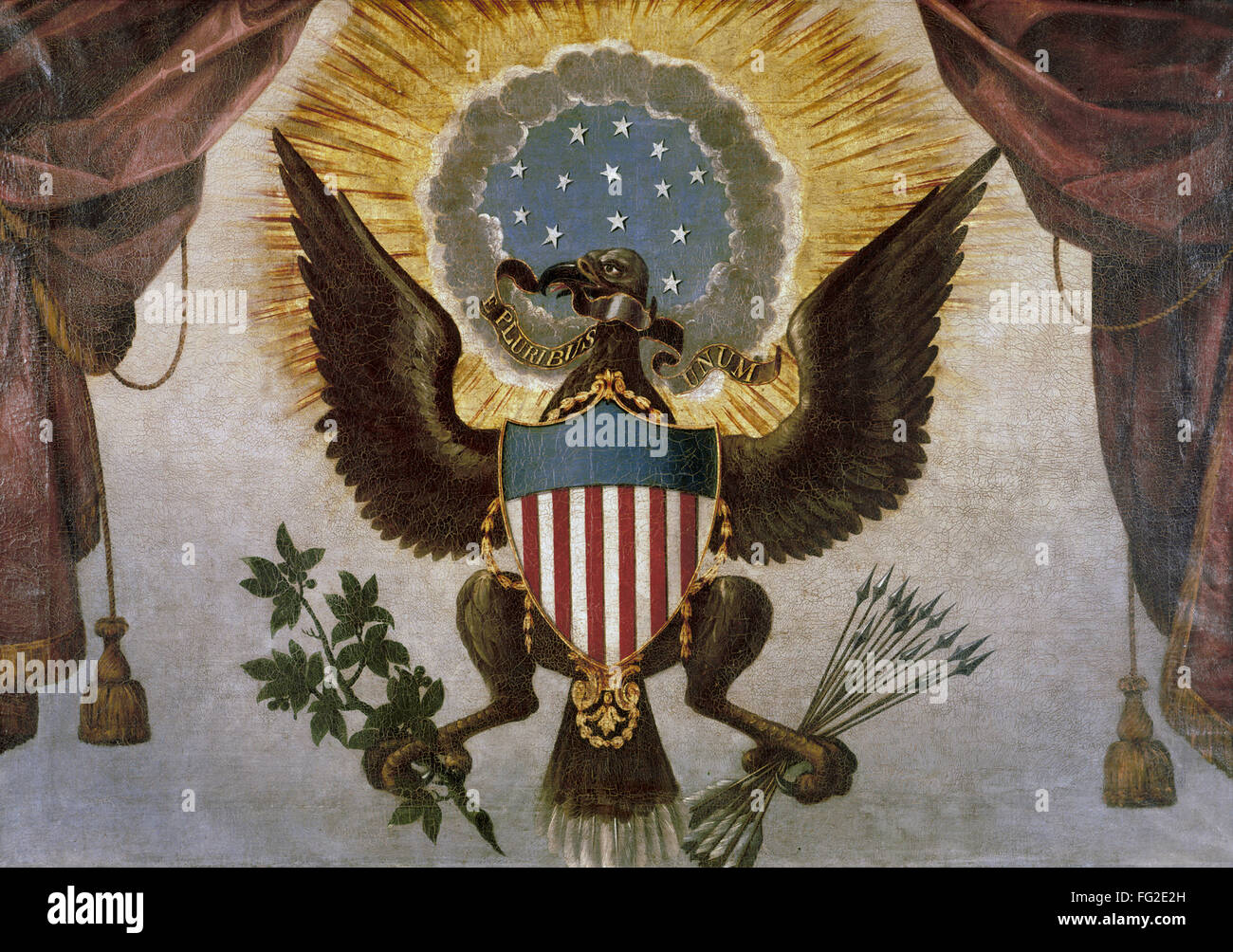 AMERICA: GREAT SEAL. /nThe Great Seal of the United States. Detail of ...