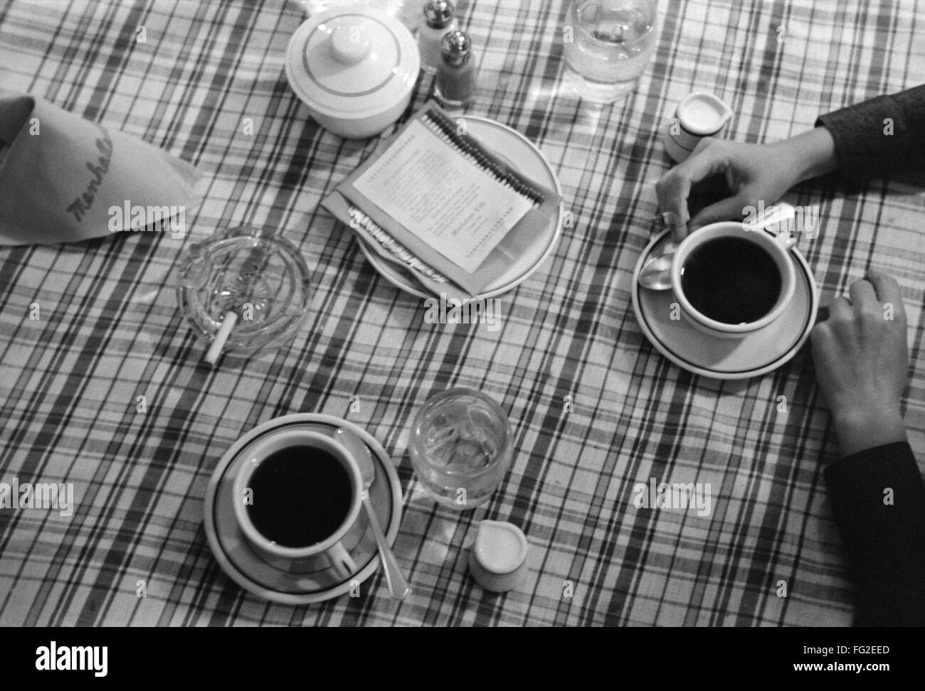 COFFEE, 1939. /nAfter dinner coffee in Lufkin, Texas. Photograph by ...
