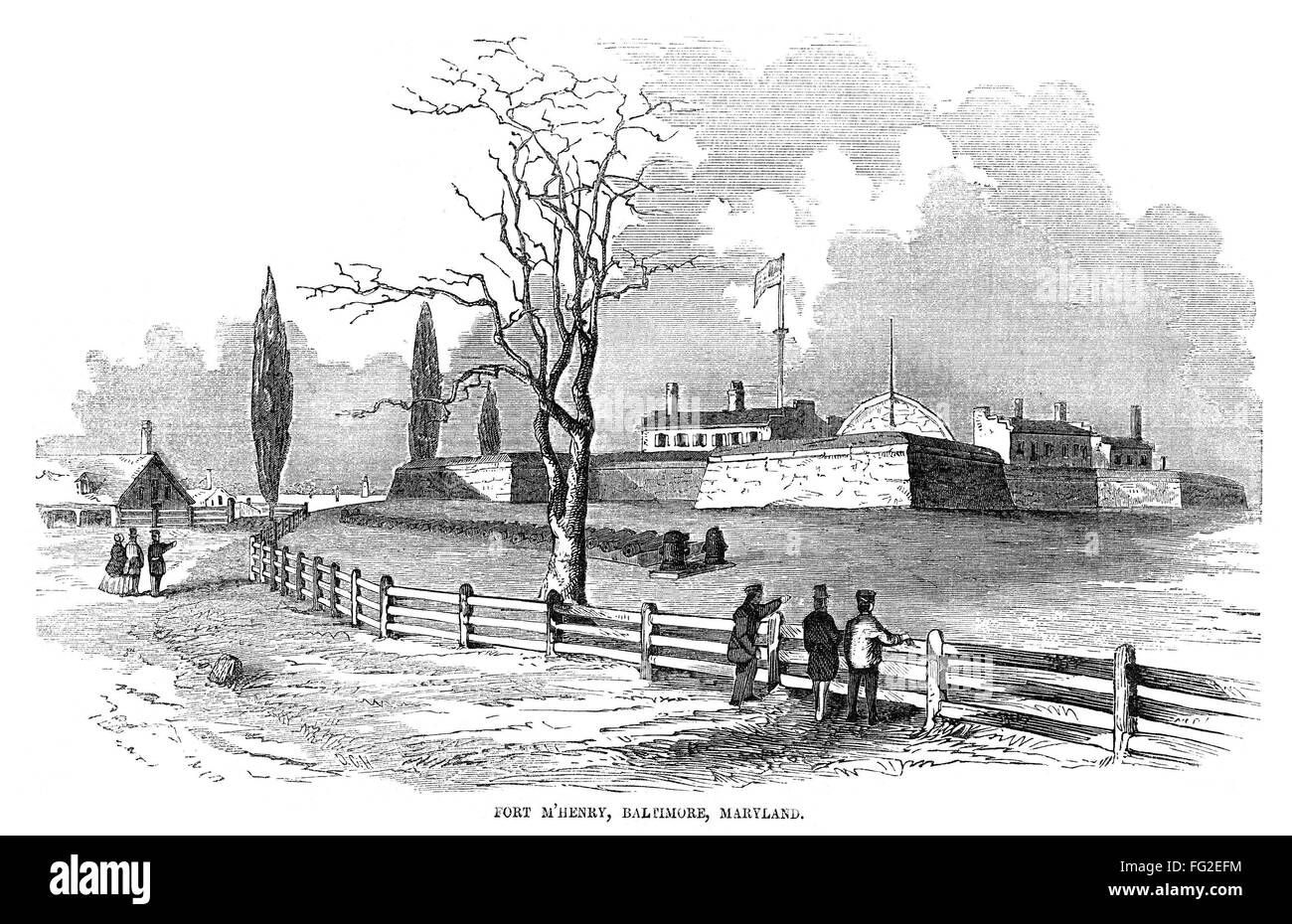 FORT McHENRY, c1850. /nFort McHenry at Locust Point in Baltimore ...