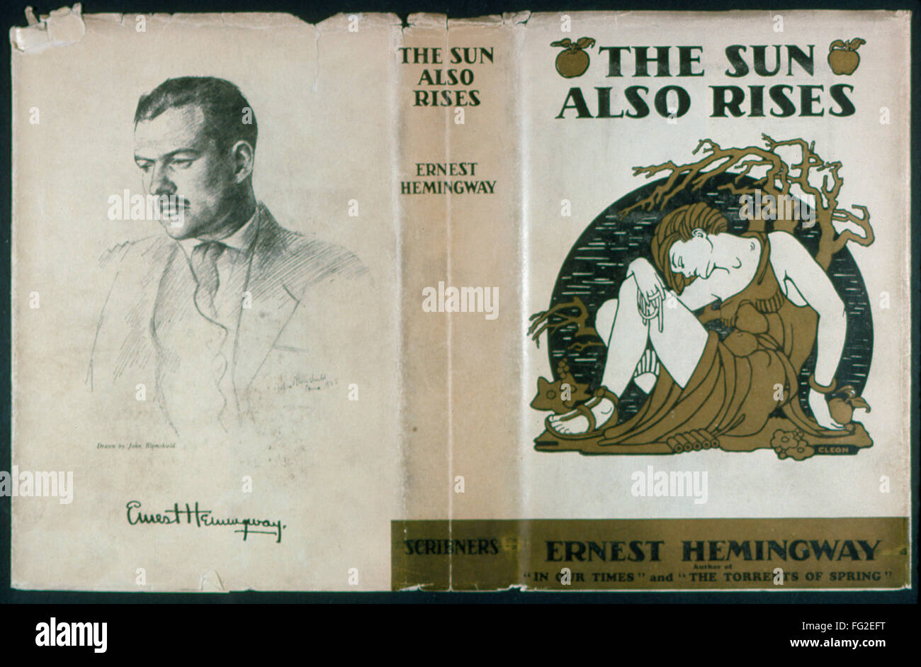 HEMINGWAY: SUN ALSO RISES. /nDust jacket for the first edition of 'The ...