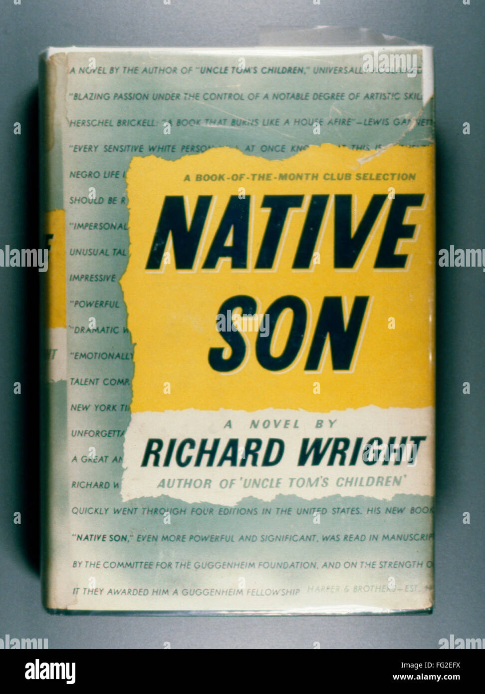 RICHARD WRIGHT: NATIVE SON. /nFirst edition of 'Native Son' by Richard ...