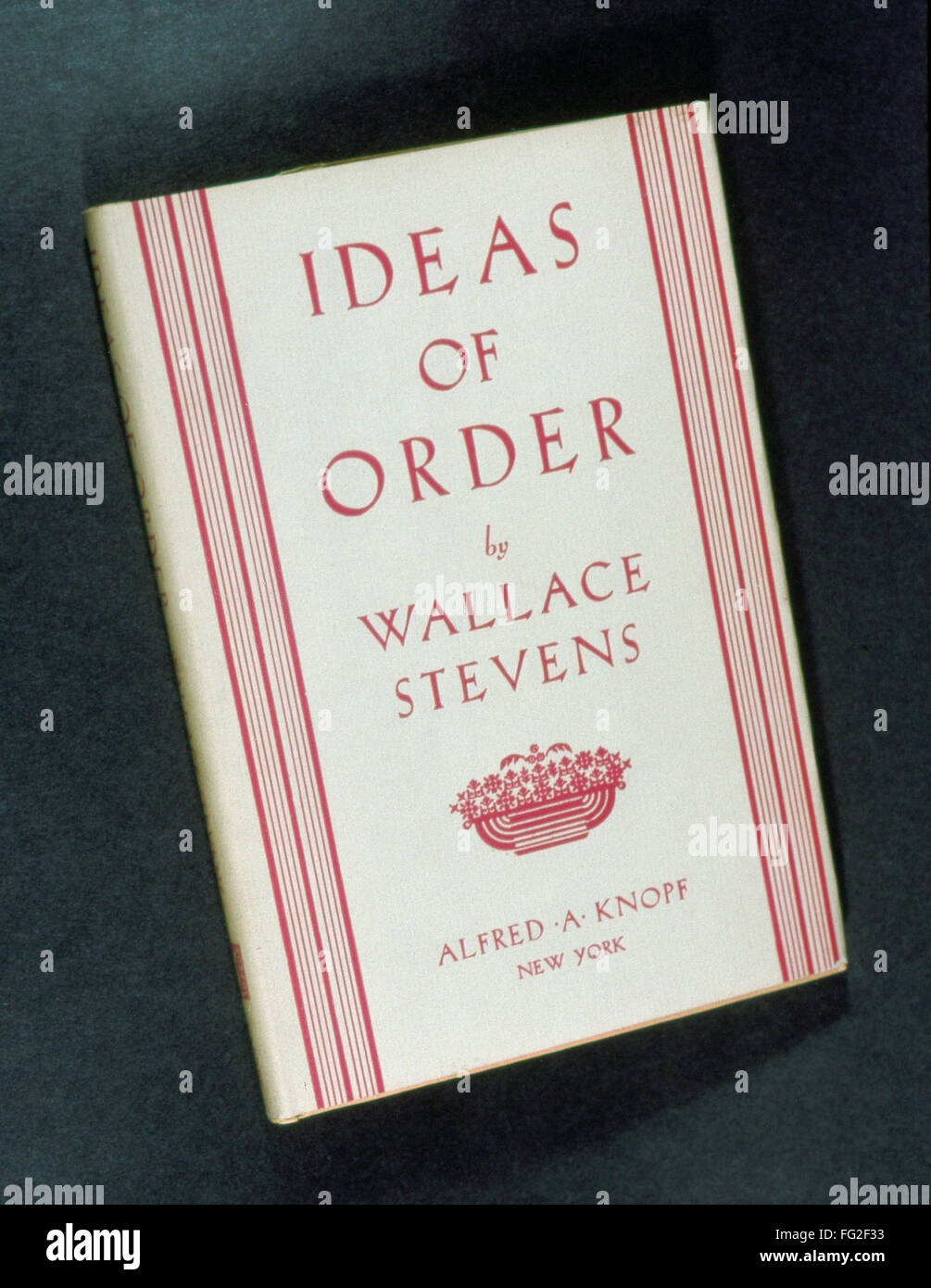 STEVENS: IDEAS OF ORDER. /n'Ideas of Order' by Wallace Stevens, 1936 ...