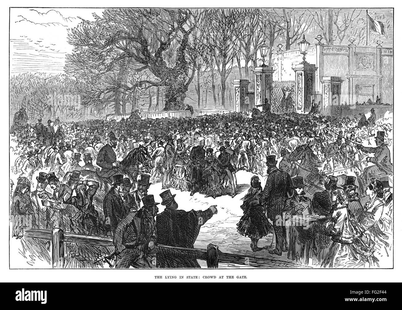 NAPOLEON III (1808-1873). /nEmperor of the French, 1852-1871. Crowd at ...