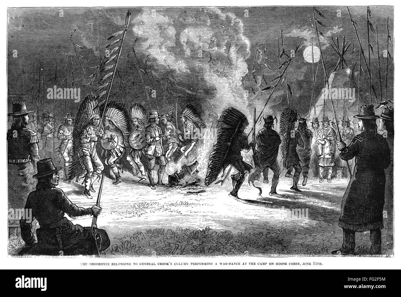 GREAT SIOUX WAR, 1876. /nShoshone Native Americans, who fought for the ...