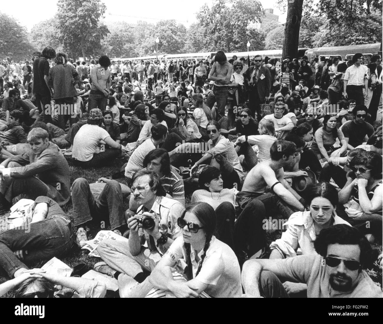 ANTI-WAR PROTEST, 1970. /nThousands of young people demonstrate in ...