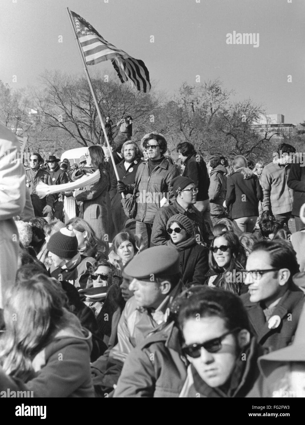 ANTI-WAR PROTEST, 1969. /nSome 600,000 people protest the Vietnam War ...