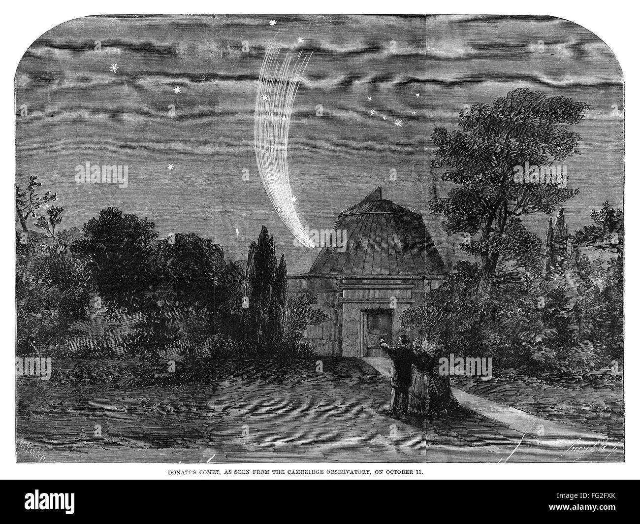 DONATI'S COMET, 1858. /nDonati's Comet as it appeared on 11 October ...