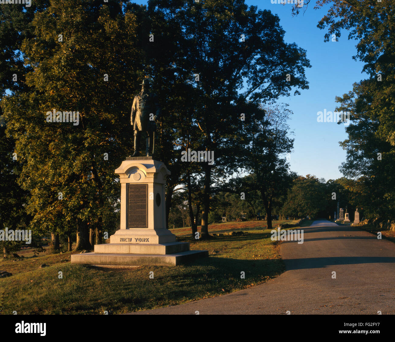 GETTYSBURG MILITARY PARK. /nMonument to Brigadier General John C. Robinson along Doubleday ...