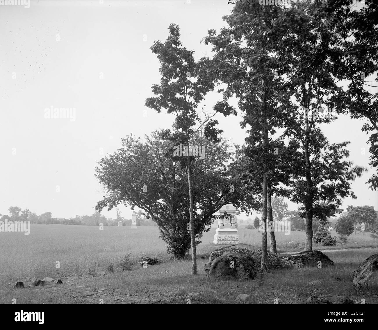 GETTYSBURG, c1903. /nMonuments on the Wheatfield at the Gettysburg ...